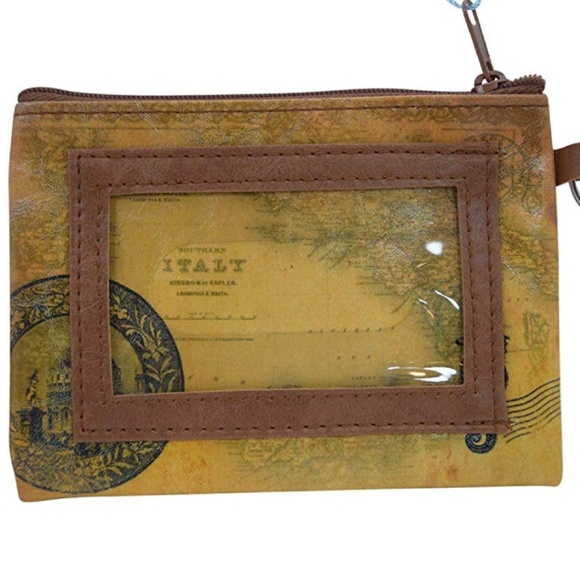 Lavishy | Bags | Vintage Italy Map Coin Purse Keychain | Poshmark
